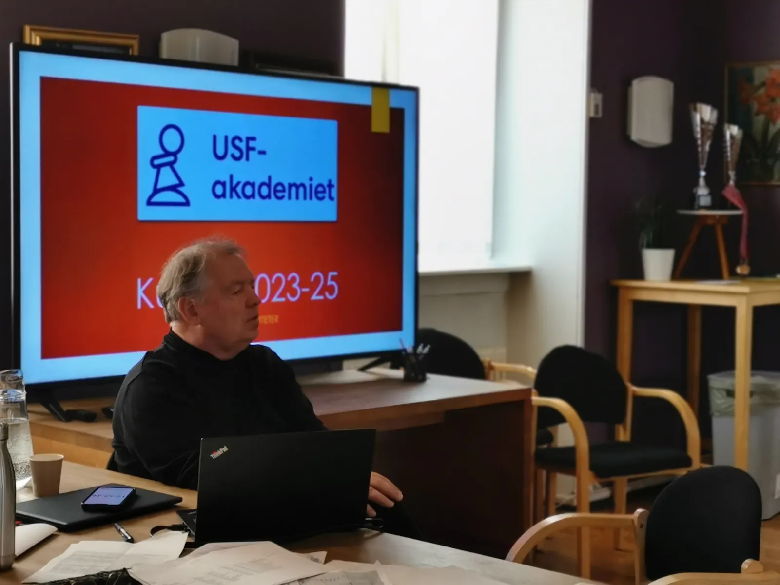 Sjakkforbundet | Første samling med USF-akademiet kull 3