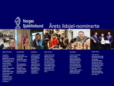 Sjakkforbundet | Nominasjoner til årets Ildsjel 2024-2025